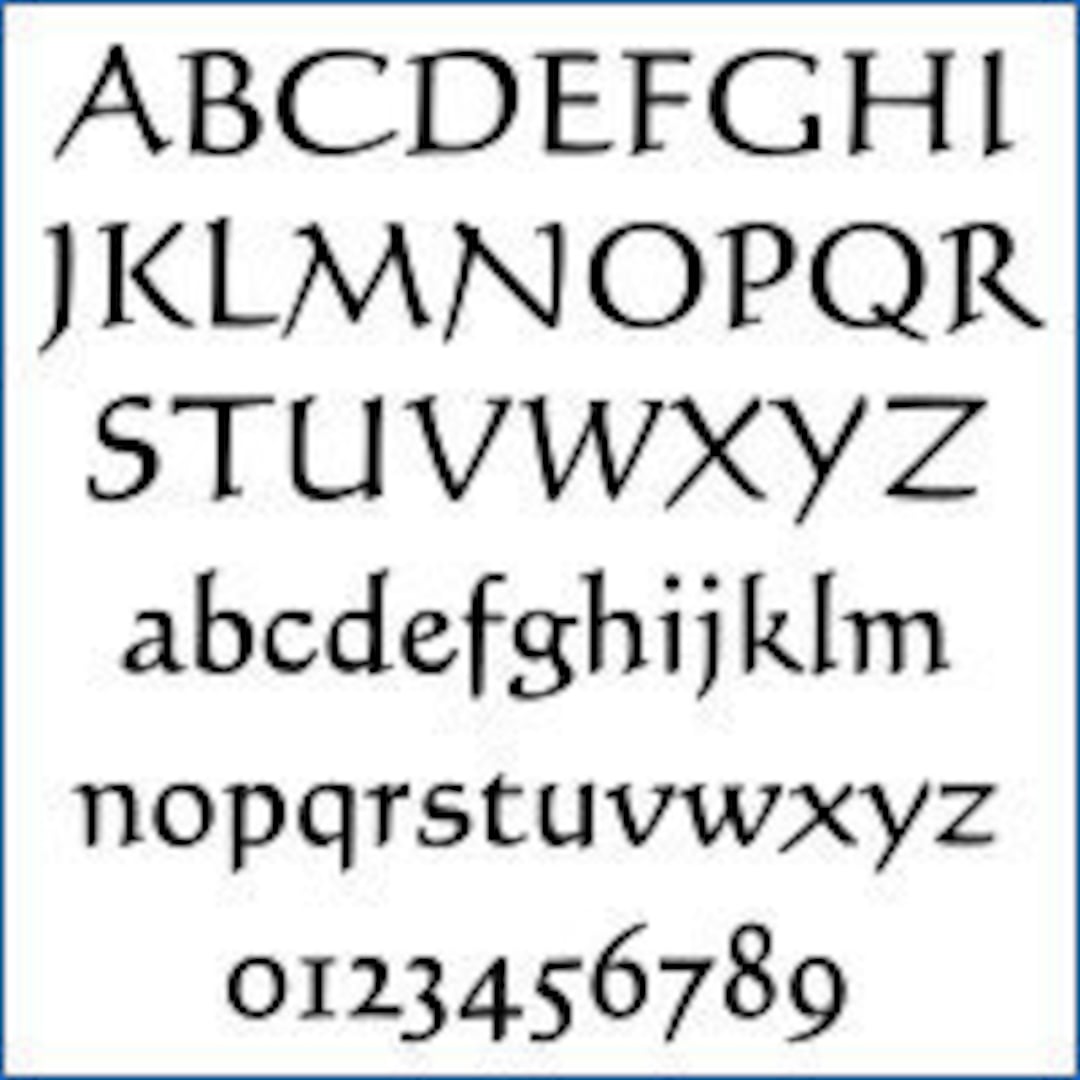 Alphabet Pattern, 5 Sizes Value Pak - Caligraphic Font - Printable, Reusable PDF Template - Etsy