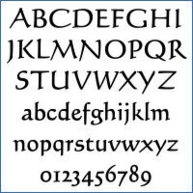 Alphabet Pattern, 5 Sizes Value Pak Caligraphic Font Printable ...