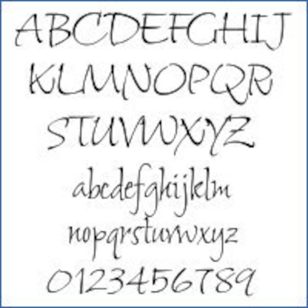 Printable Alphabet Patterns, 5 Sizes Value Pak - Shalimar Font ...