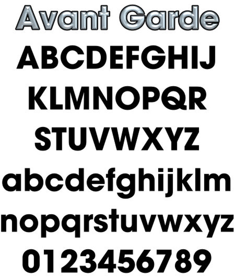 Alphabet Patterns - Avant Garde, 5 Sizes Value Pak - Download Printable ...