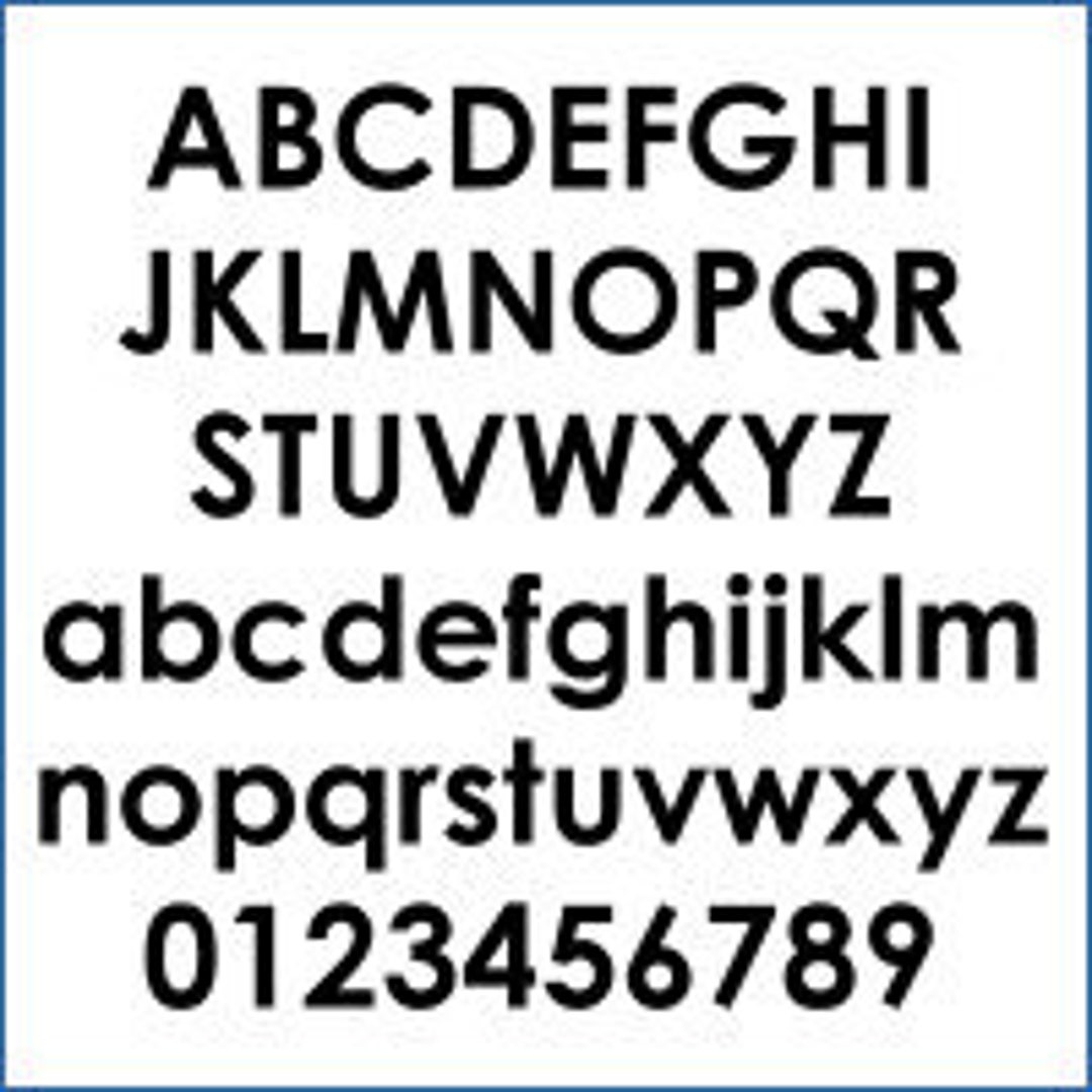 Printable Alphabet Patterns, 5 Sizes Value Pak Century Gothic Font Upper & Lowercase Letters ...