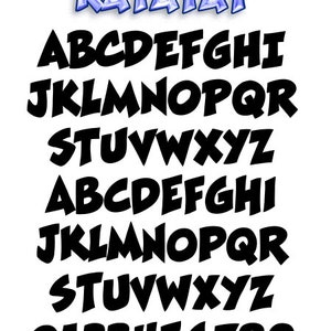 Alphabet Patterns, 5 Sizes Value Pak - Ratatat Font - Printable PDF ...
