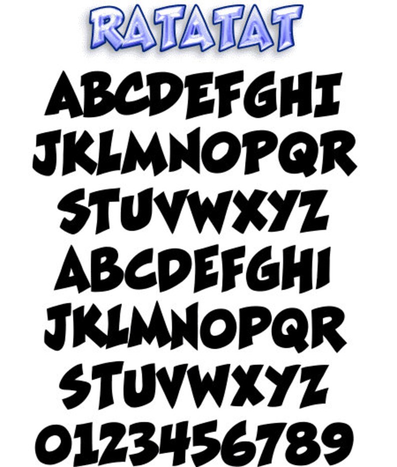 Alphabet Patterns Ratatat, Value Pak Printable PDF File, Digital ...