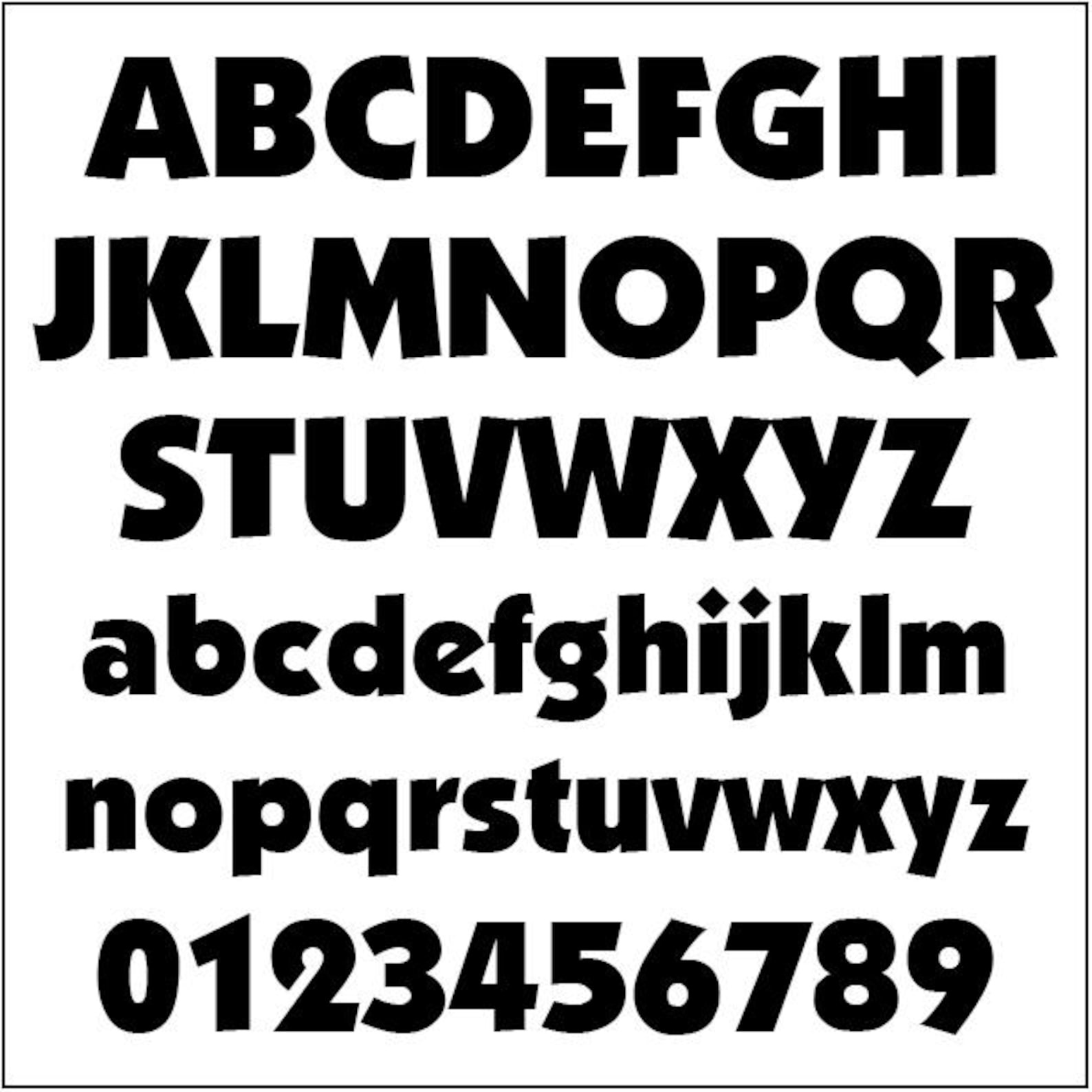 DIY Alphabet Stencil Set - Boulder, 4 Inch - Printable Letter Templates ...