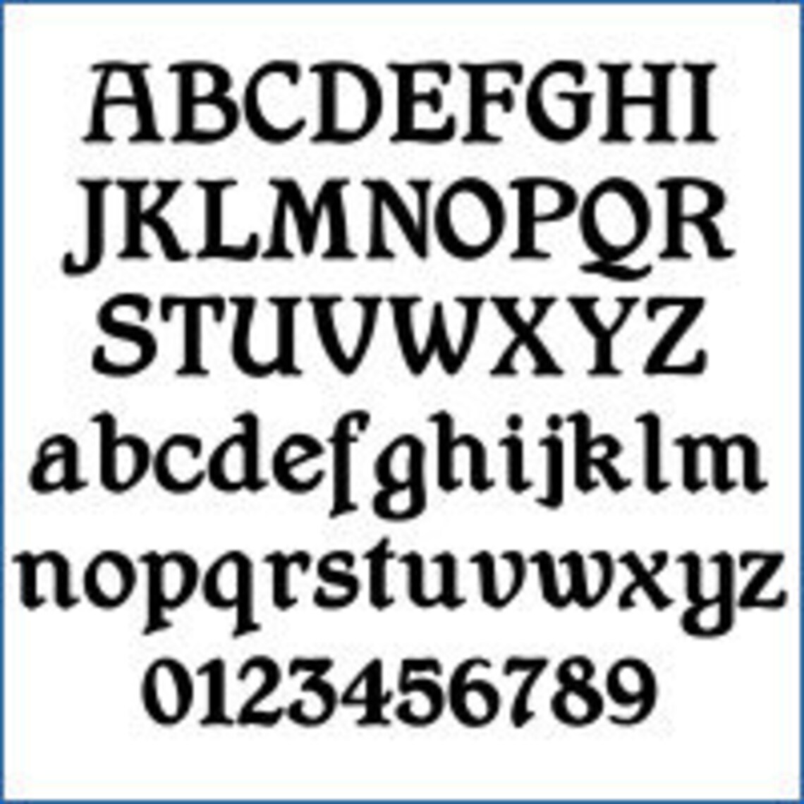 Alphabet Patterns, 5 Sizes Value Pak - Shrewsbury Font Outline ...