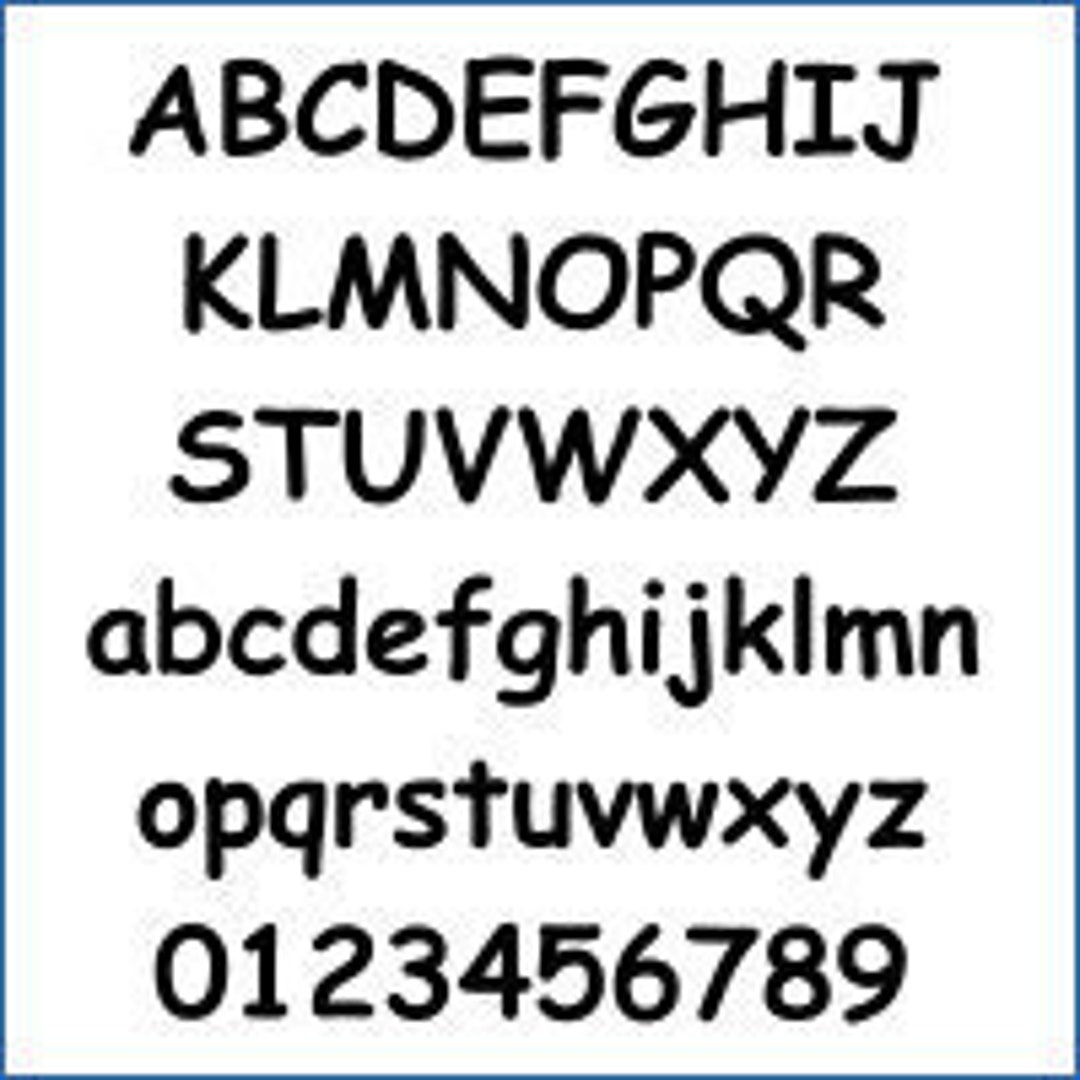 Alphabet Patterns, 5 Sizes Value Pak - Comic Font - Printable Letter ...
