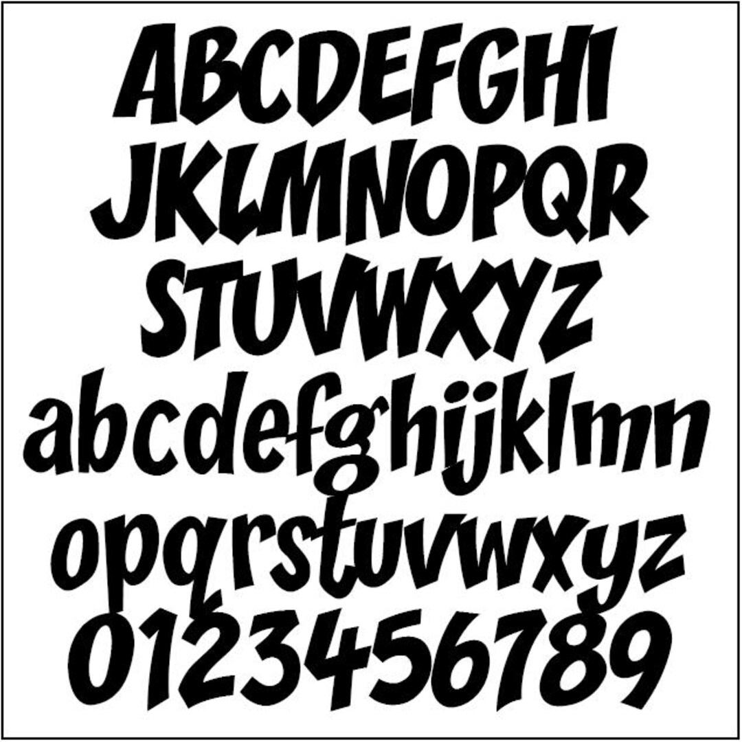Printable Letter Templates PDF - Zoinks, 4 Inch - Alphabet Pattern - Etsy