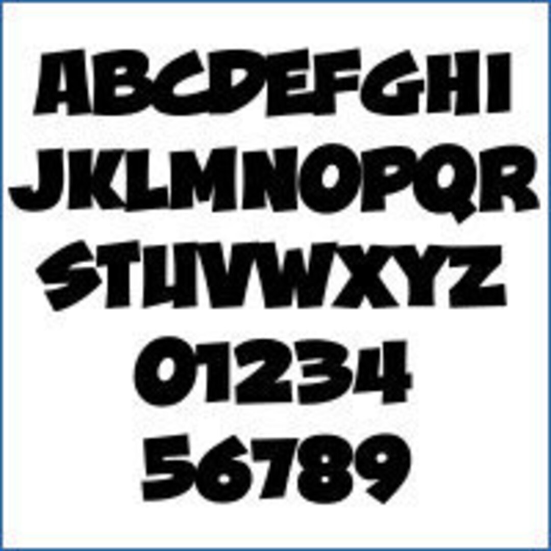 Alphabet Patterns, 5 Sizes Value Pak - Glass Jaw Font - Printable PDF ...