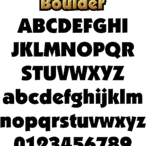 Alphabet Pattern - Boulder, 4 Inch - Printable PDF File, Digital ...