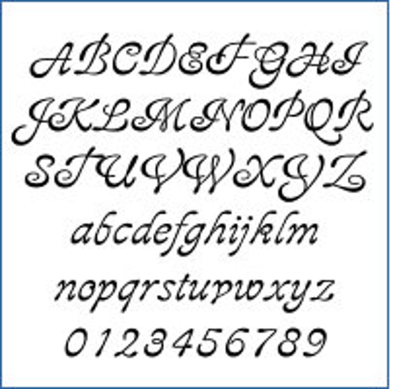 Alphabet Pattern - Ajile, 3 Inch - Cursive Font, Printable Template ...