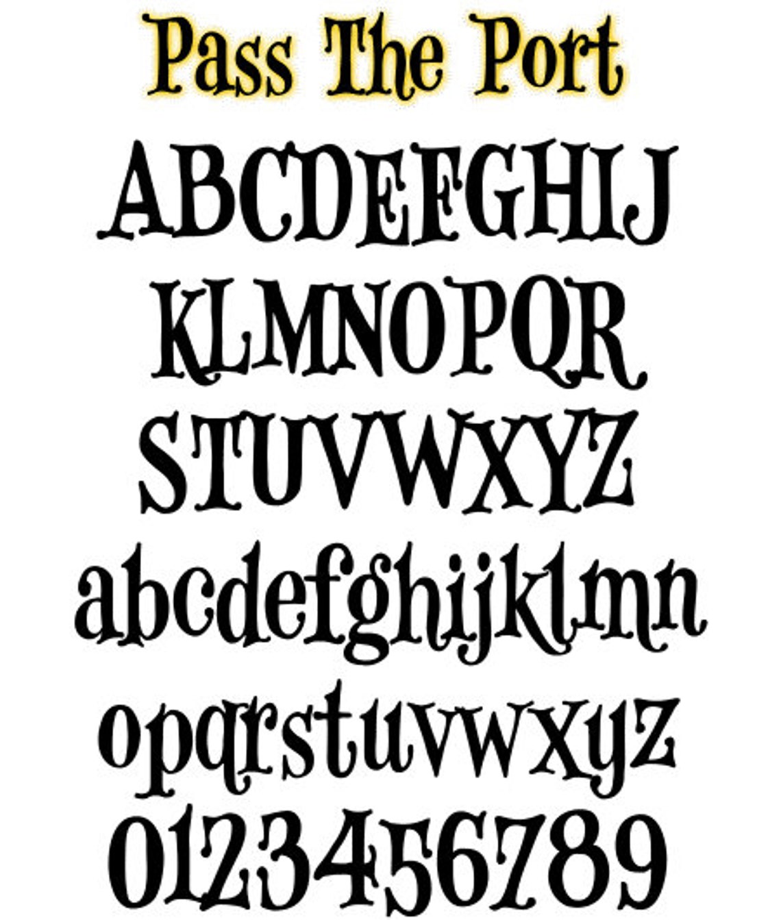 Alphabet Pattern Pass the Port, 6 Inch Printable PDF File, Digital ...