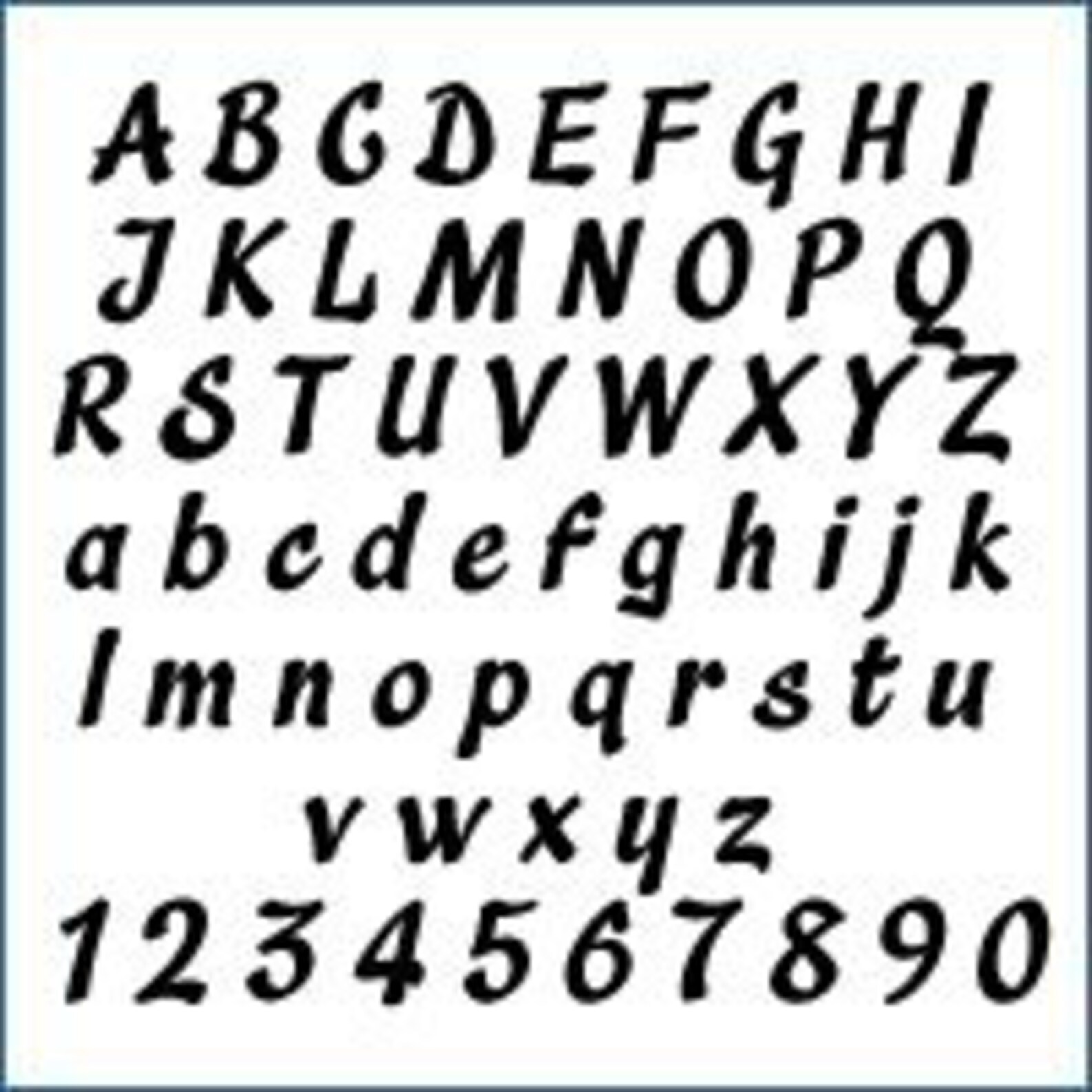 Alphabet Patterns, Value Pak - 5 Sizes, Quickscript - Italics Letter ...
