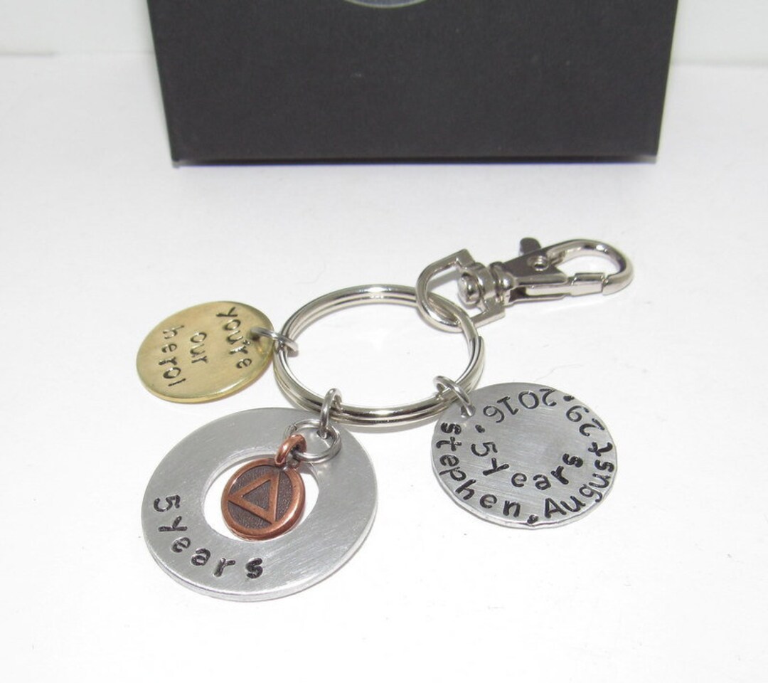 Personalized AA 5 Year Anniversary Gift, Staying Sober Gift ...