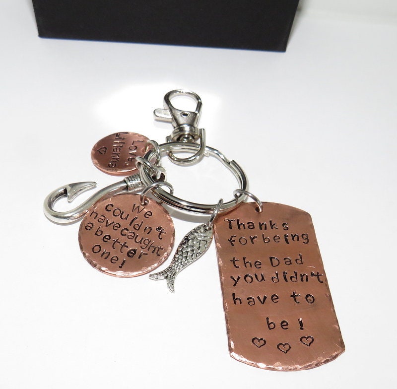 Step Dad Fathers Day Key Ring Thankyou for Being the Dad You - Etsy
