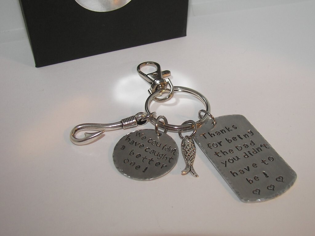Step Dad Fathers Day Key Ring Thankyou for Being the Dad You - Etsy