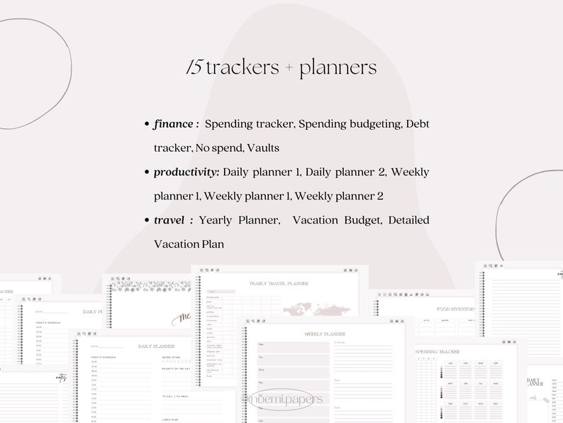 Digital Finance Planner, Budget Planner, Finance Tracker, Budget ...