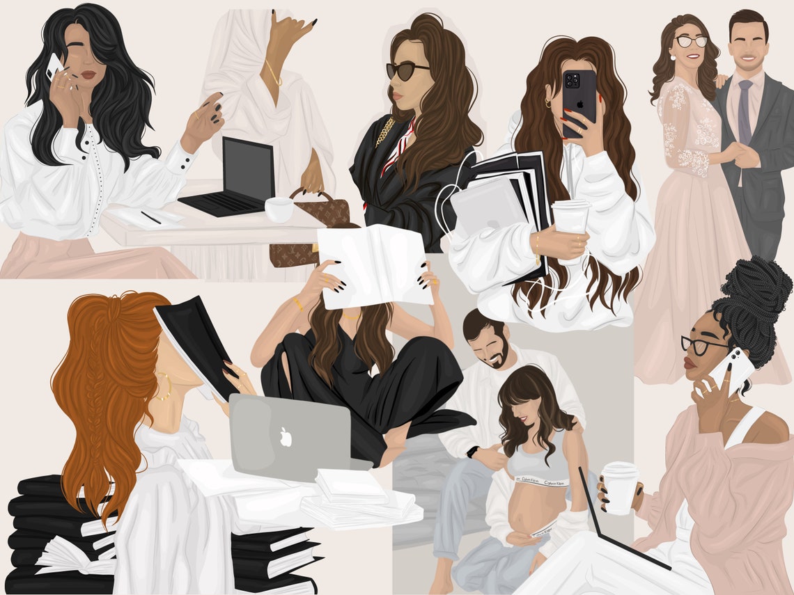 Custom Portrait of One Person Drawing Custom Person Illustration ...