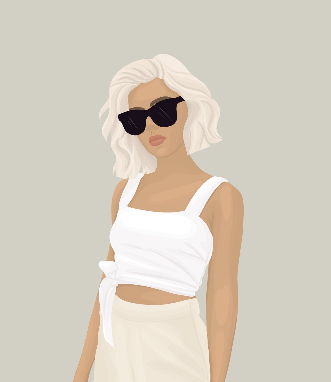 Custom Portrait of One Person Drawing Custom Person Illustration ...