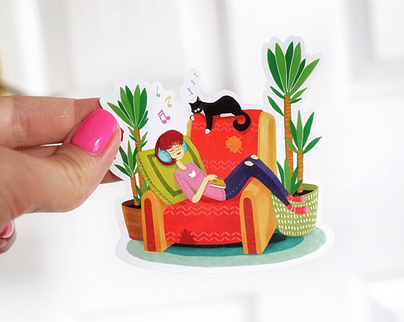 Cat Stickers Cute Cats Funny Sticker Vinyl Laptop Stickers - Etsy