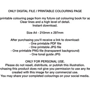 Cat Coloring Page, Interior Colouring, Adult Colouring Book, Cute Cats ...