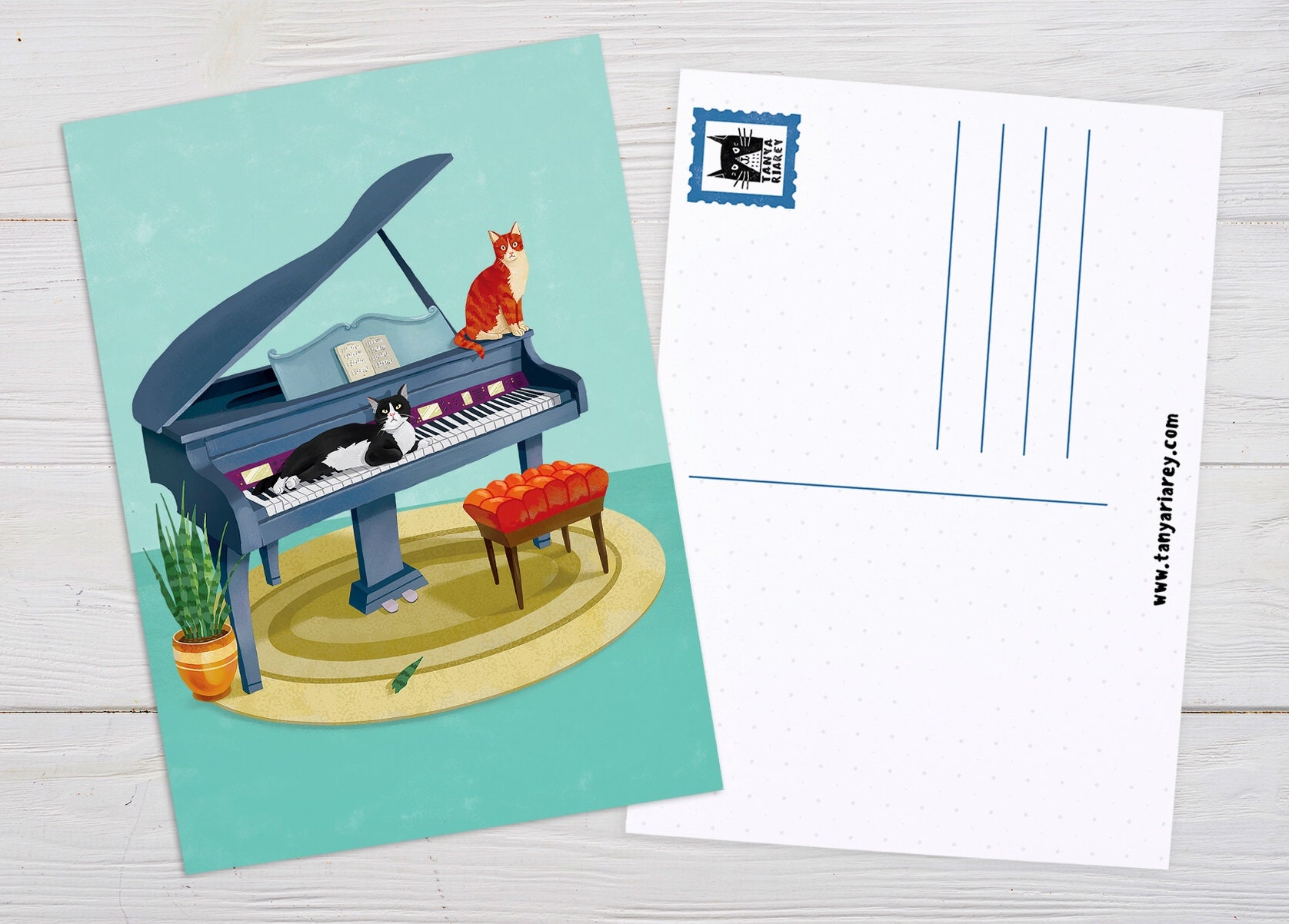 Art Postcard Musician Gift Piano Art Pianist Gift Music - Etsy UK
