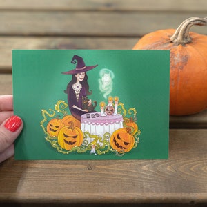 Hello Autumn Postcards Set, Tuxedo Cat Postcards, Fall Postcards ...
