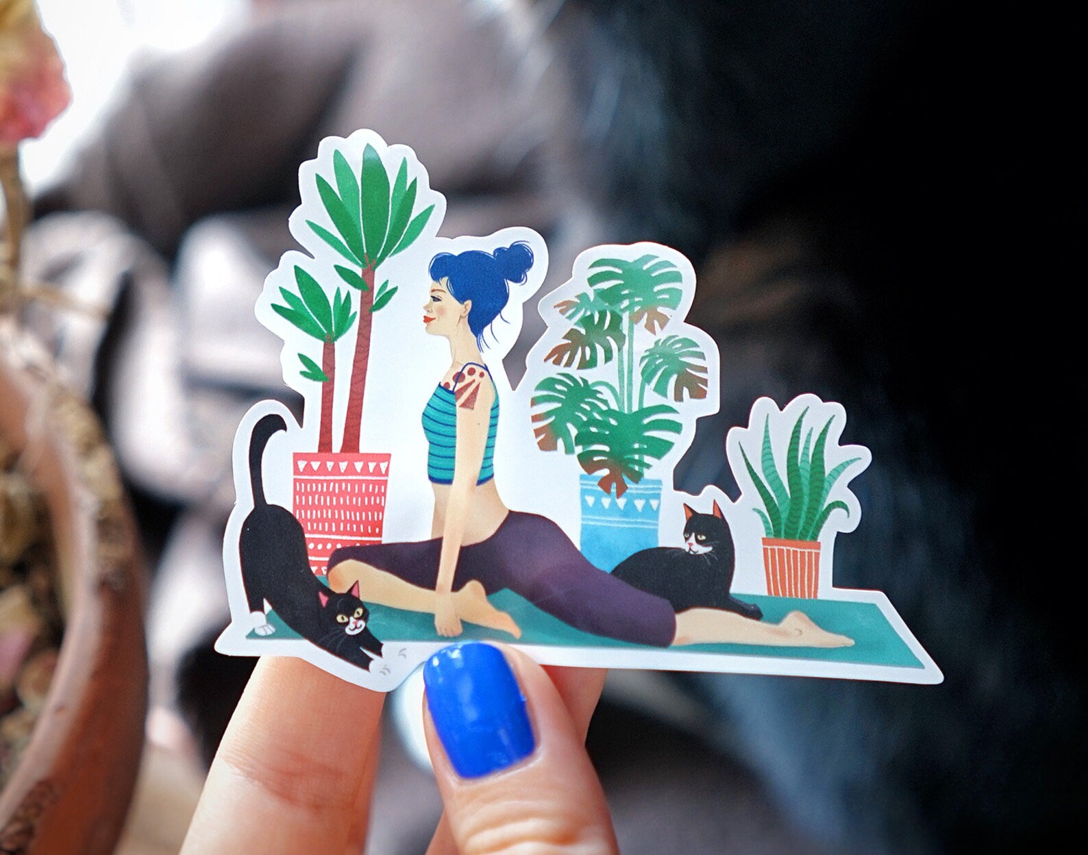 Cat Decal Vinyl Sticker Sheet With Cute Cats Cat Lover Gift - Etsy