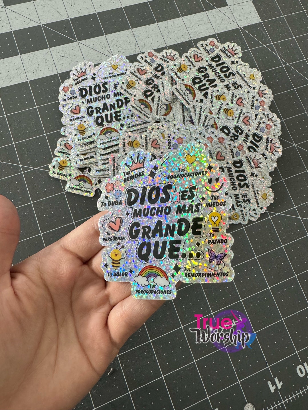 Sticker Dios Es Más Grande Que Sticker De Adoración. Praise Sticker ...