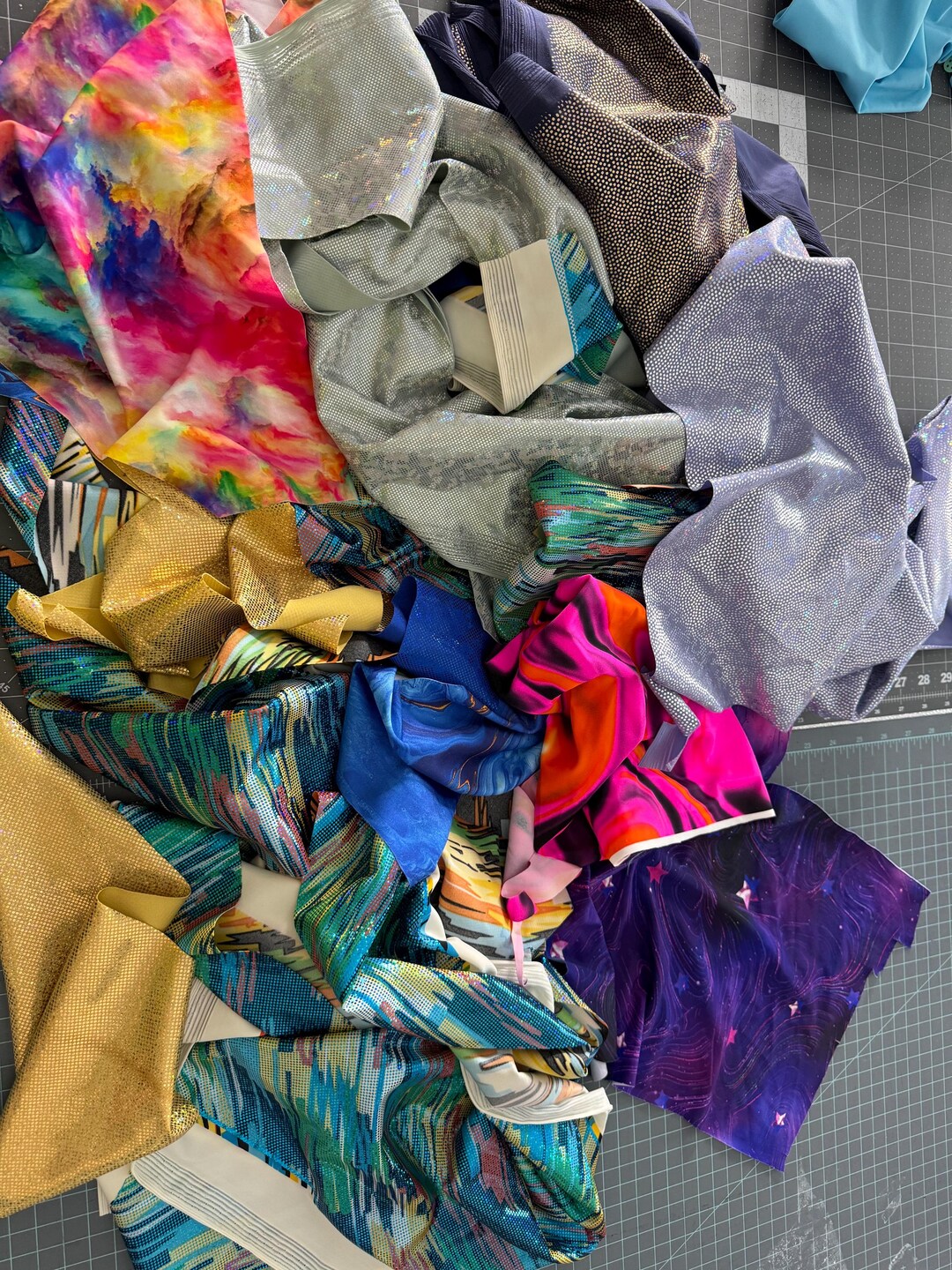 Scrap Spandex Fabric. Mystery Pack Scrap Spandex Applique Crafts. - Etsy