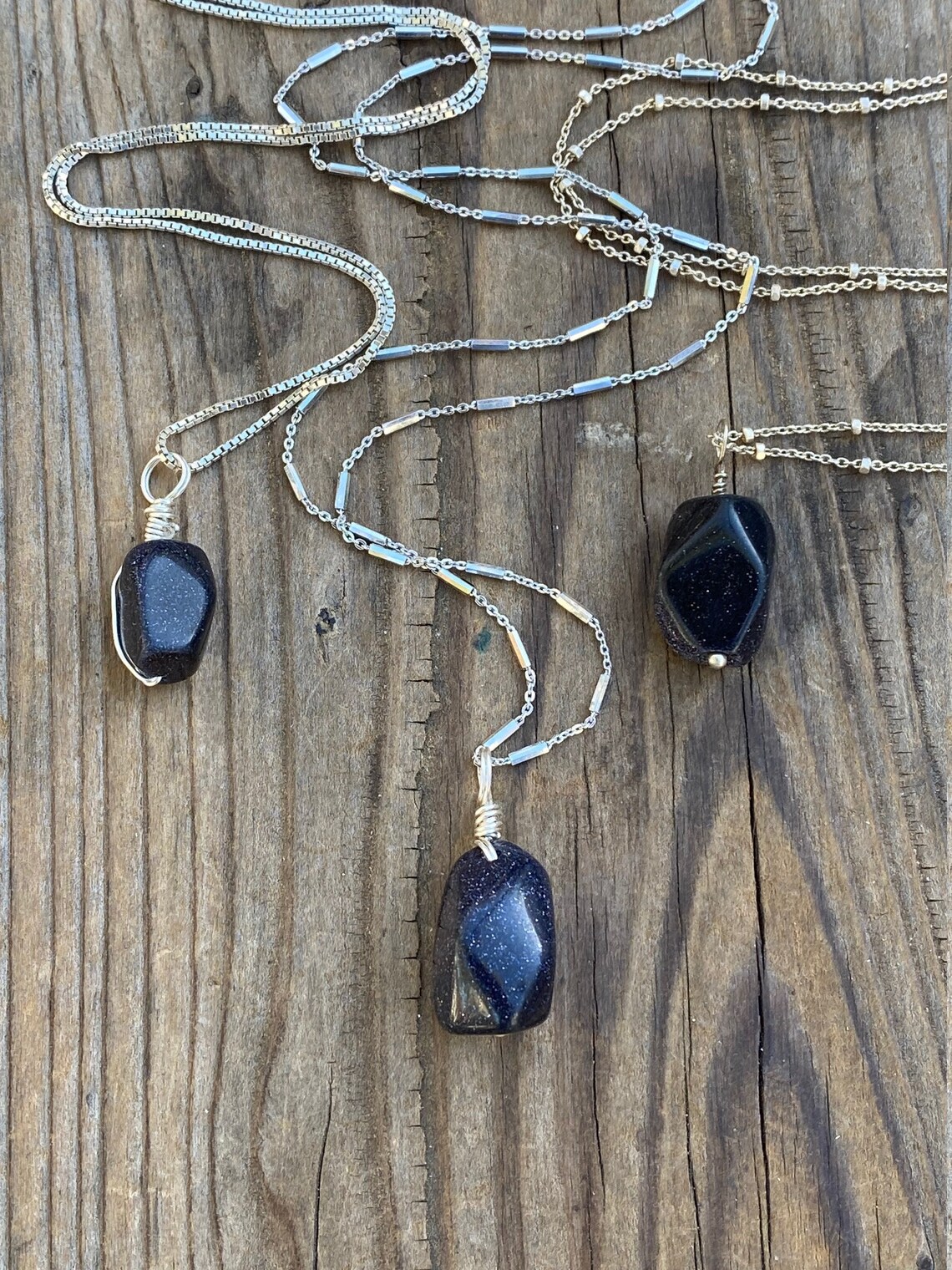Chakra Jewelry / Blue Sandstone / Sandstone Necklace / Sandstone ...