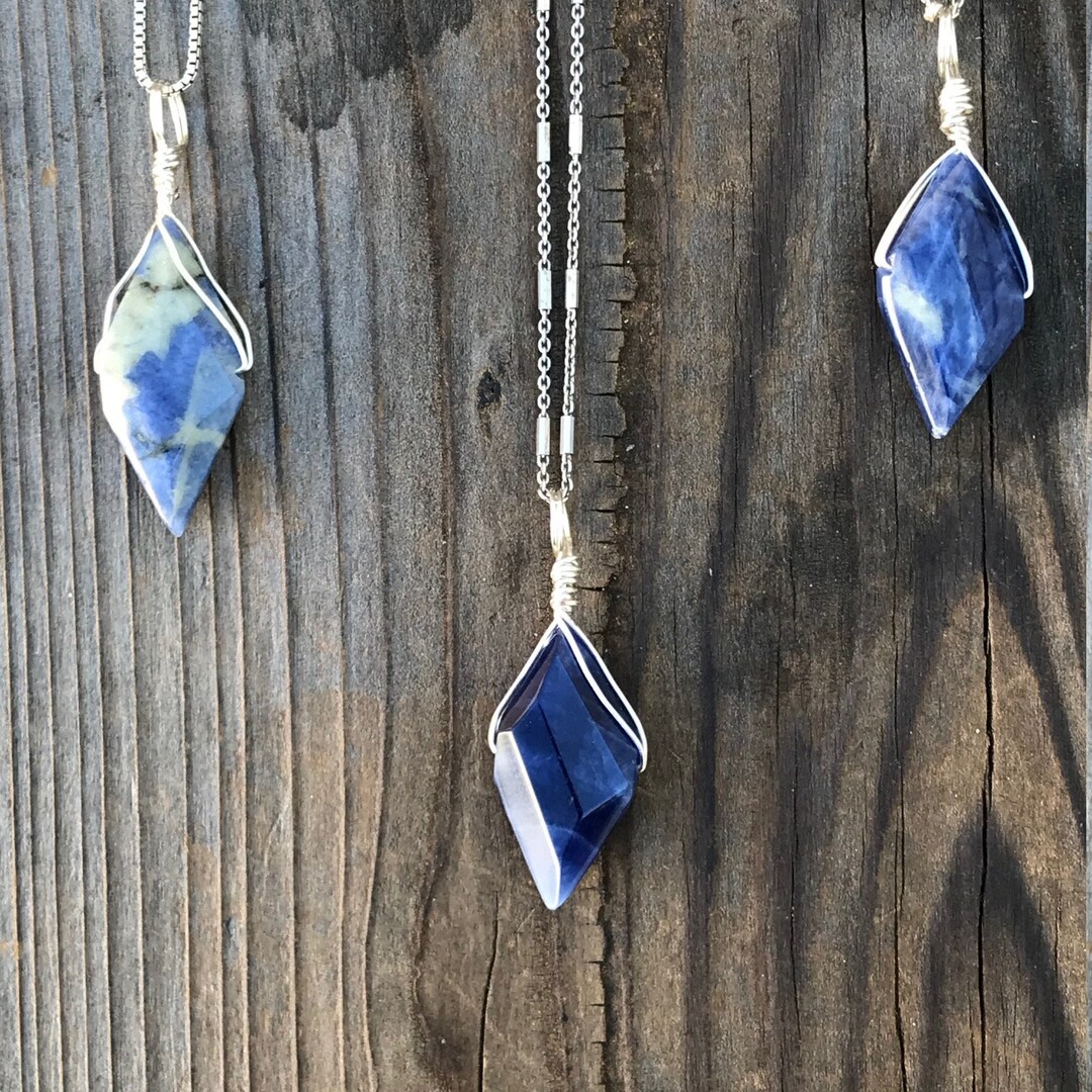 Chakra Jewelry / Sodalite / Sodalite Pendant / Sodalite Necklace ...