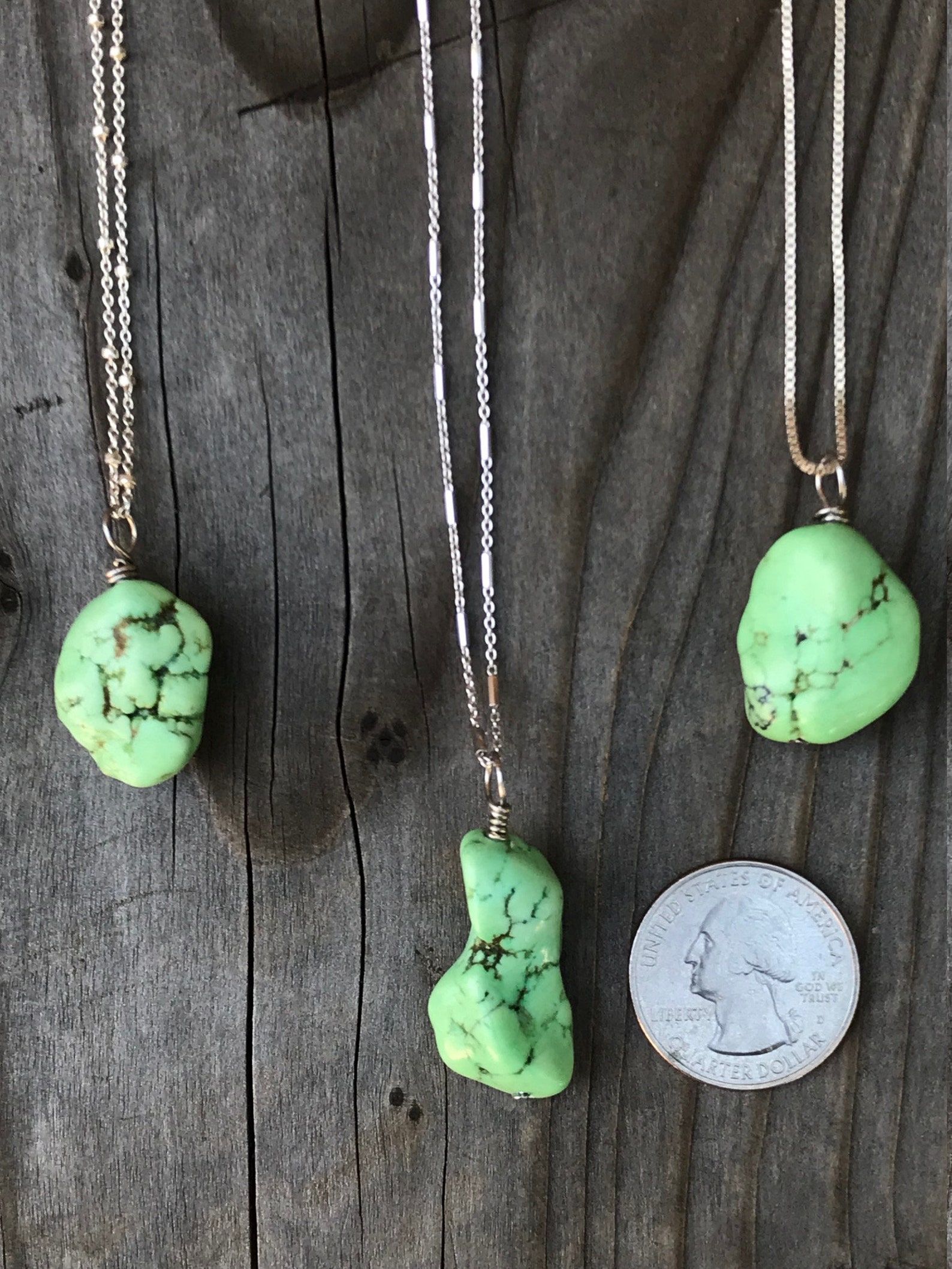 Howlite Howlite Pendant Howlite Necklace Green Howlite | Etsy