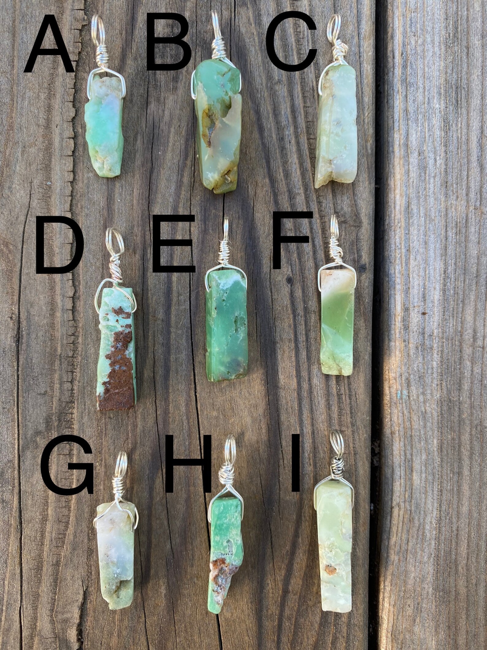 Chrysoprase Necklace / Chrysoprase Pendant / Dainty | Etsy