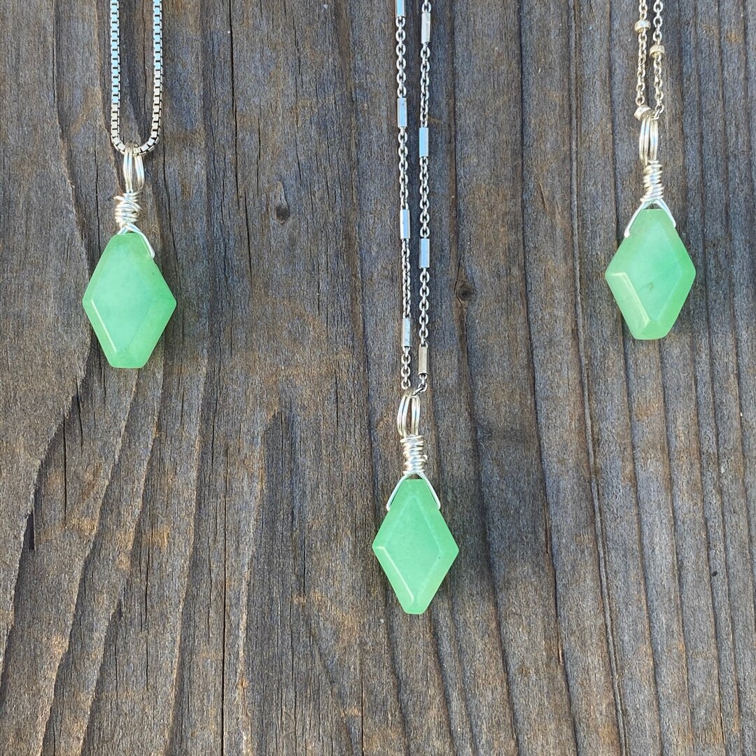Chakra Jewelry / Aventurine / Aventurine Pendant / Aventurine Necklace ...