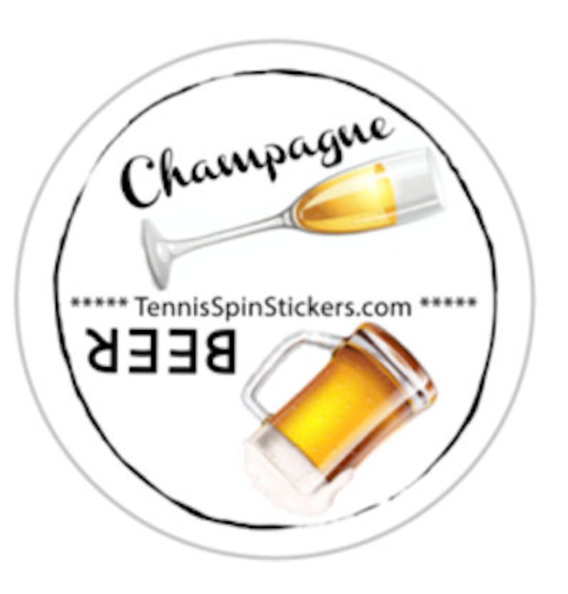 4 Tennis Stickers, Racquet Spin Stickers for Tennis Butts, Wine and ...