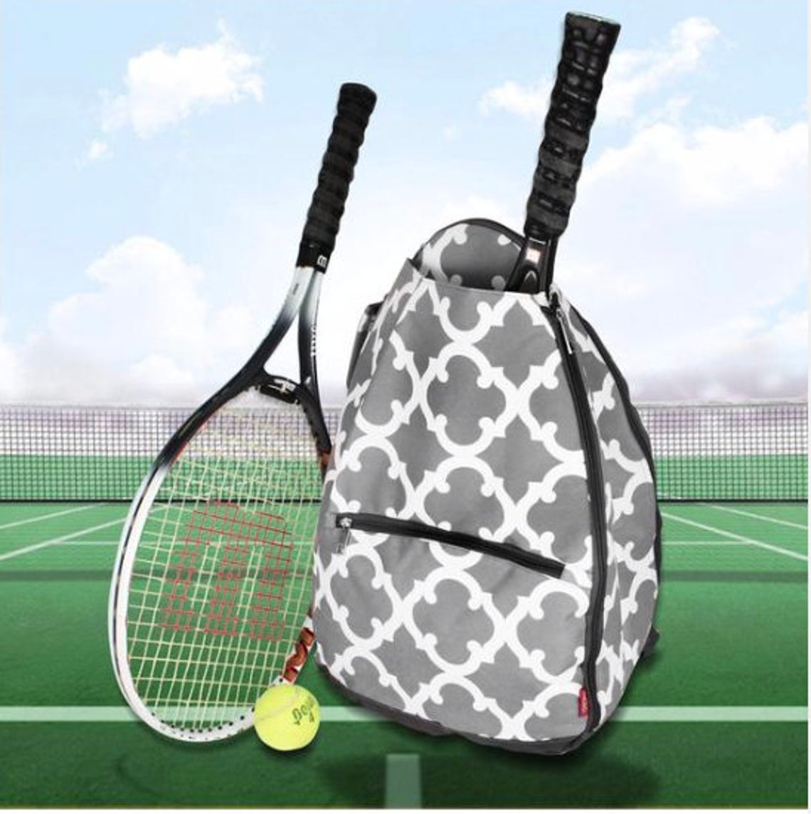 Tennis Backpacks Gray or Black Tennis Bags for Women or - Etsy