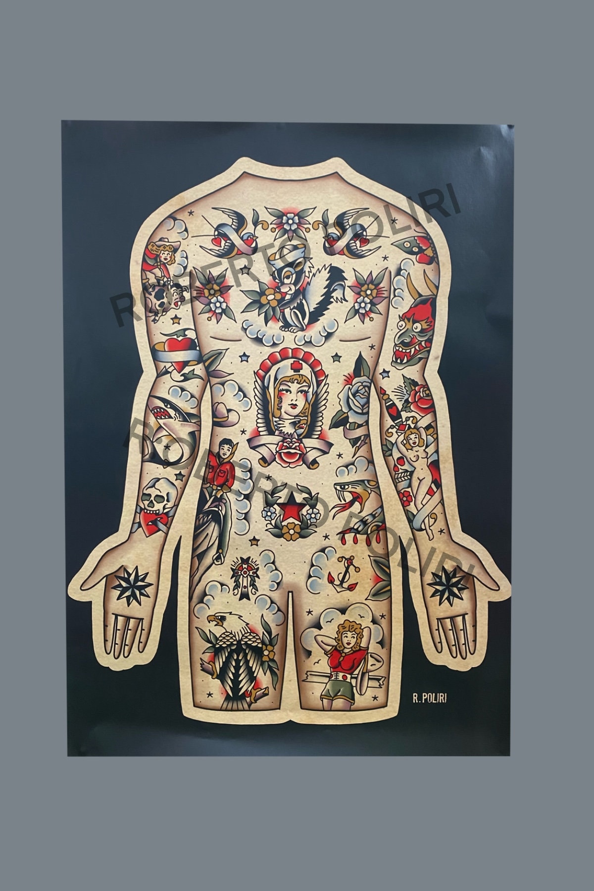 Tatuaggio Tradizionale Nave Flash Marinaio Jerry Tatuaggi Old School: