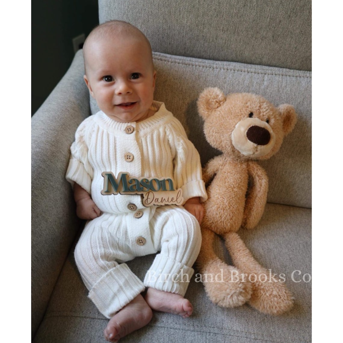 Personalized Baby Name Sign: Acrylic & Wood, Newborn Photo Prop - Etsy