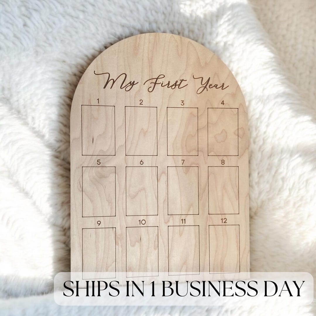 First Year Board, My First Year, Milestone Phpto Board, 1st Birthday ...