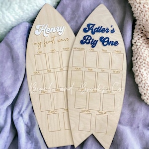 First Year Surf Photo Board, the Big One Party Decor, My First Wave ...