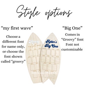 First Year Surf Photo Board, the Big One Party Decor, My First Wave ...