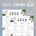 Hi-res Printable PDF JPEG 2025 Calendar, 12 Months Planner, Family ...