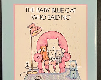 Baby Blue Cat Book - Etsy