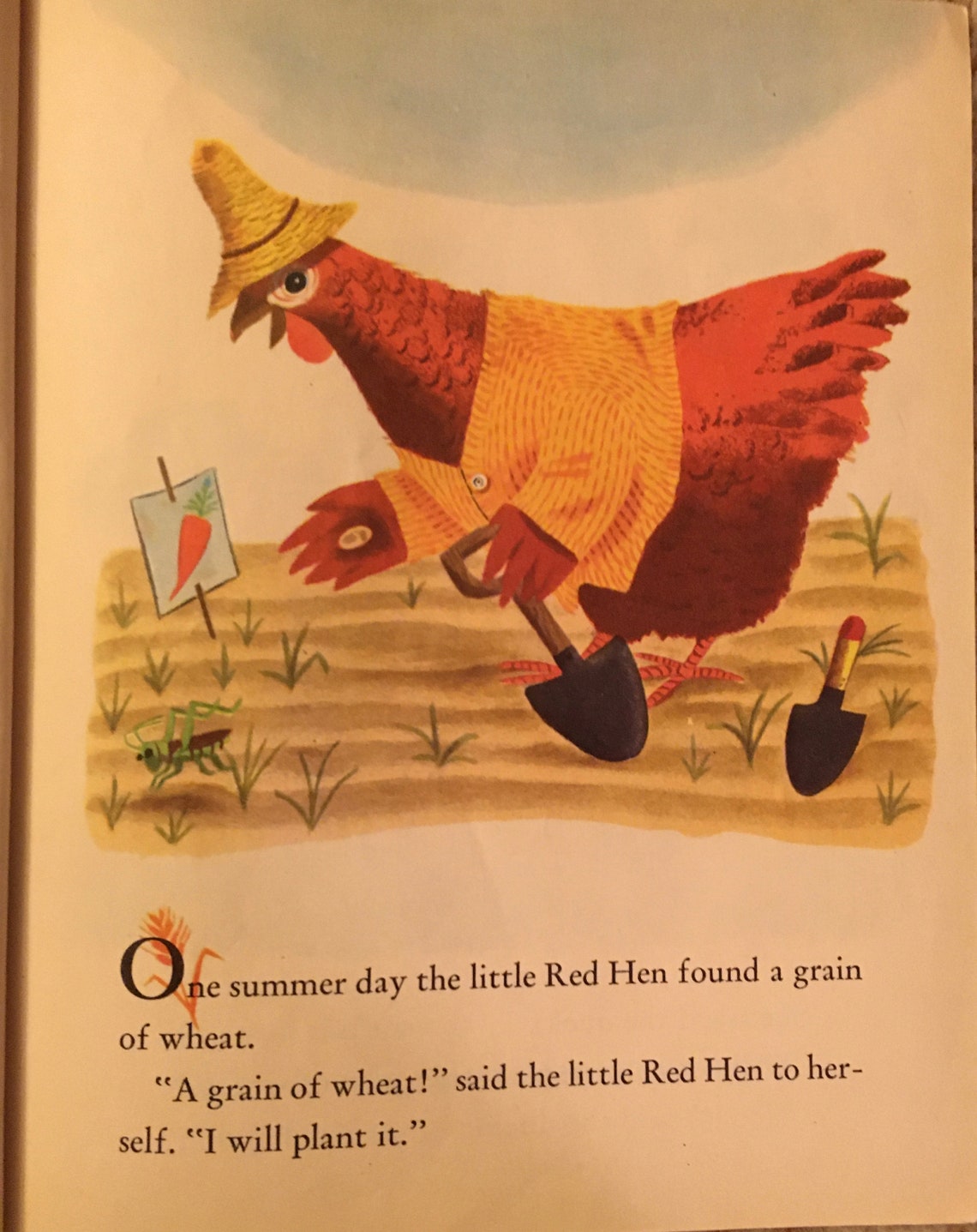 1954 The Little Red Hen A Little Golden Book Illustrated by J | Etsy