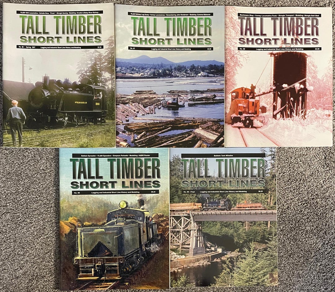Tall Timber Short Lines Magazine Lot, Logging and Industrial Short Line ...