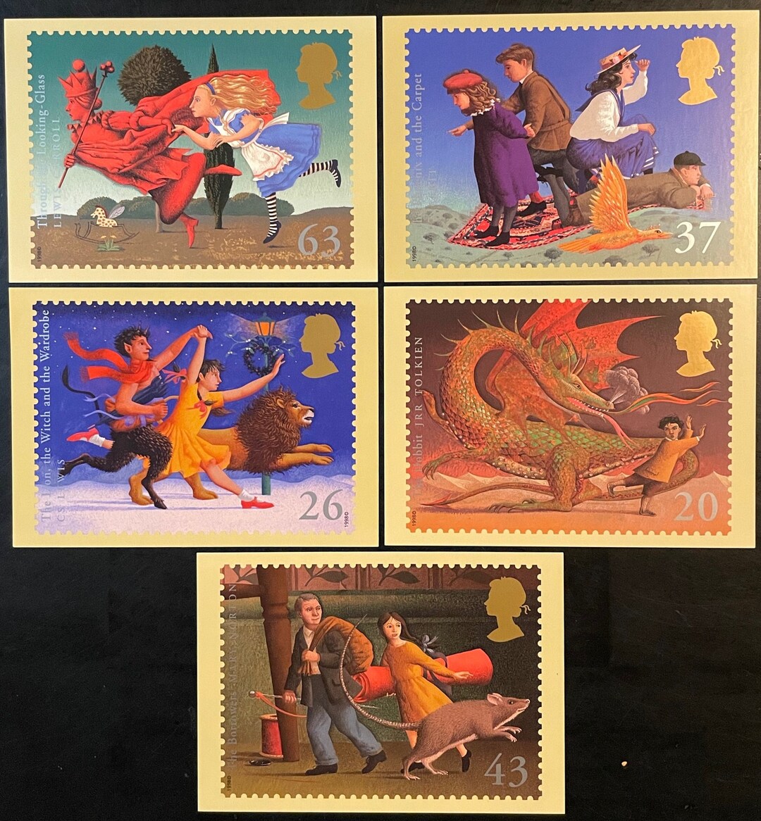 Magical Worlds Fantasy Children's Novels 1998 Royal Mail Stamp Post ...