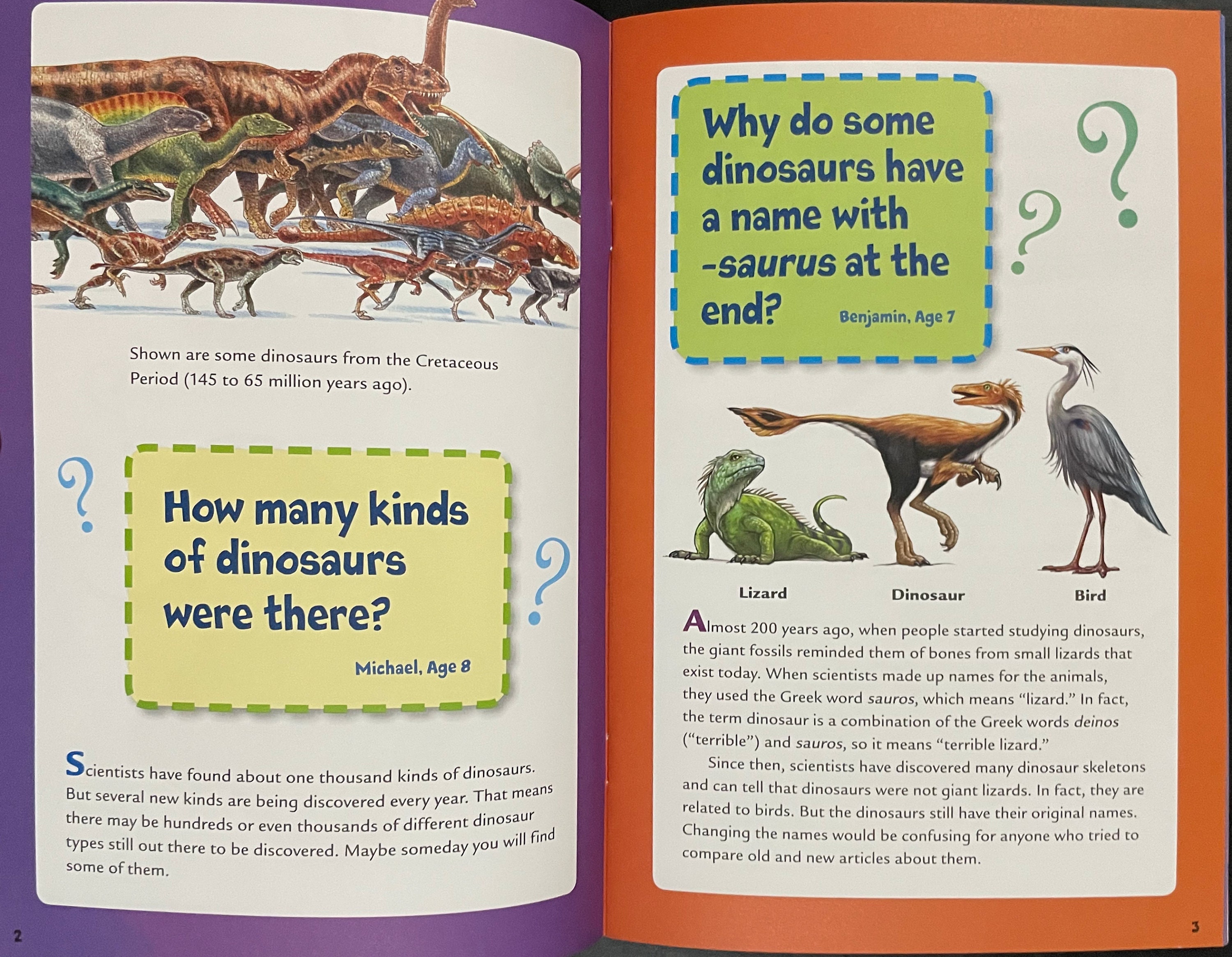 Highlights: Kids Science Questions About Dinosaurs Dinosaur Fun Facts ...