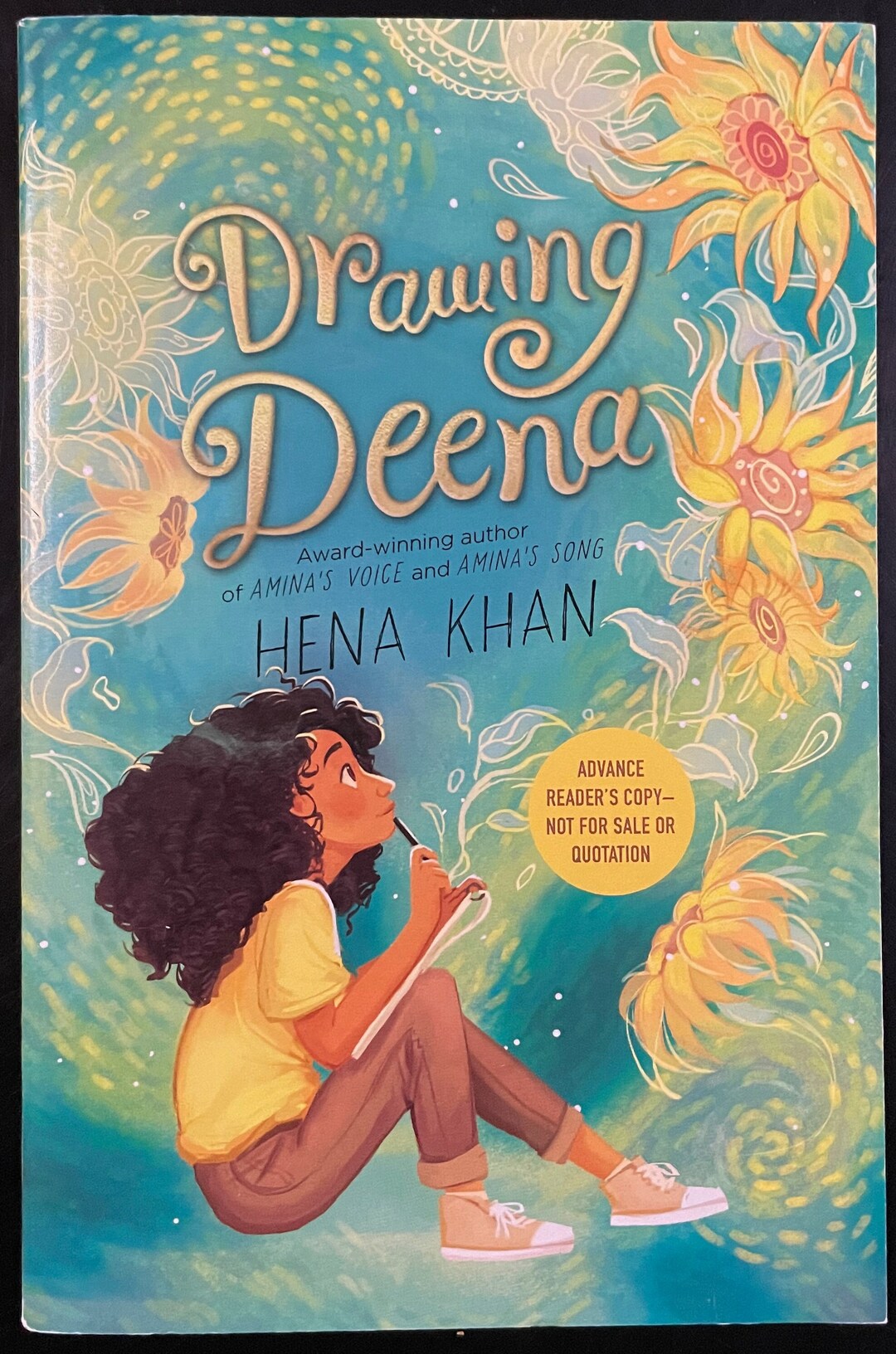 Drawing Deena by Hena Khan, 2024 Simon & Schuster Advance Reader's Copy ...