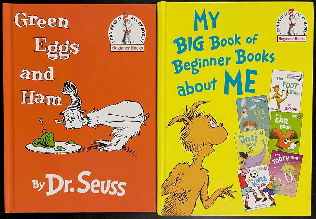 2 Dr. Seuss Picture Books: Green Eggs and Ham My Big Book of Beginner Books About Me Including ...