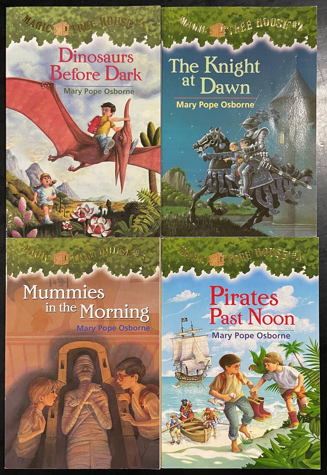 Vintage Magic Tree House Books 1-4 by Mary Pope Osborne: Dinosaurs ...
